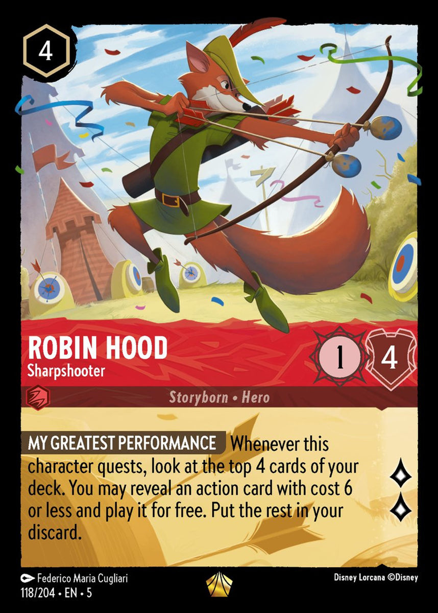 Robin Hood : Sharpshooter - 118/204 | Lockett Labs UK