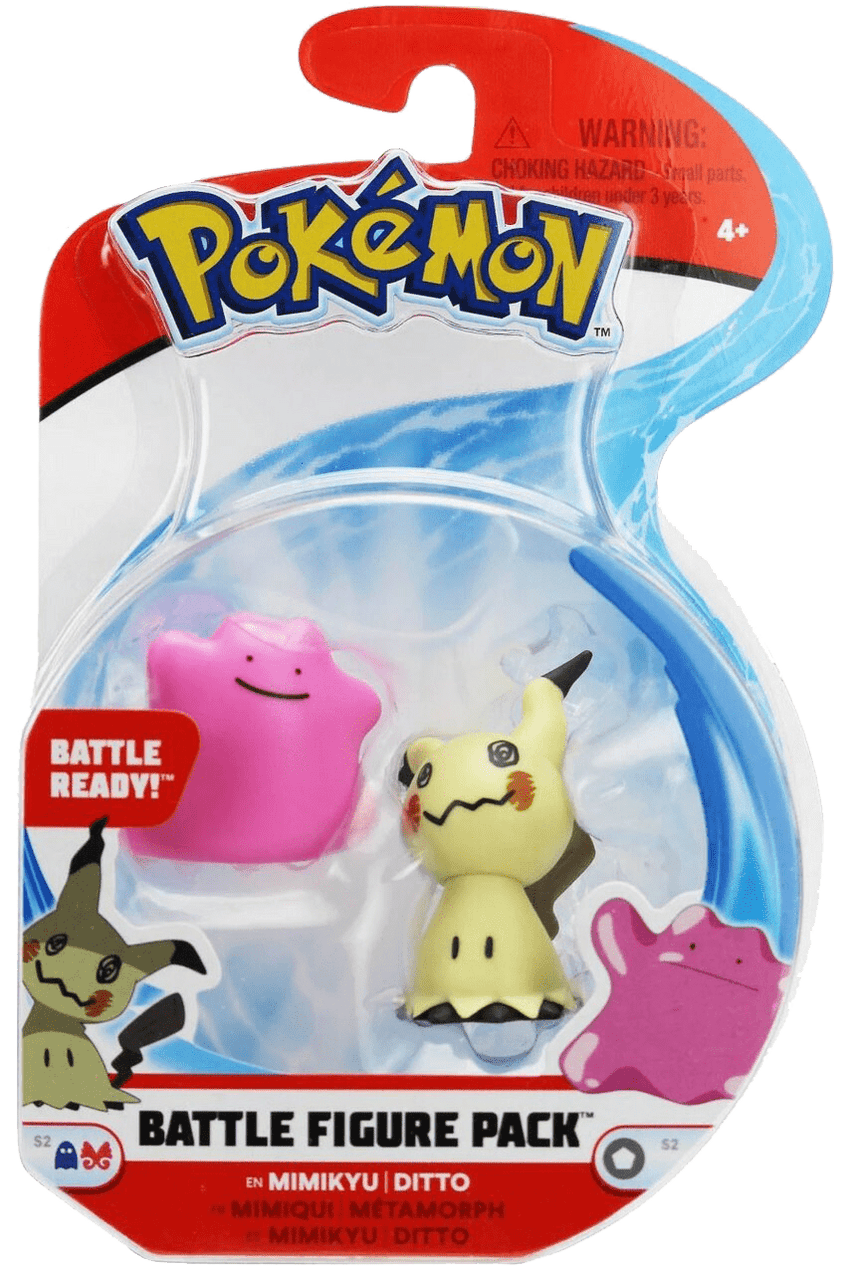 Pokemon Series 2 Battle Figure Mimikyu & Ditto 2-Inch Mini Figure 2 ...
