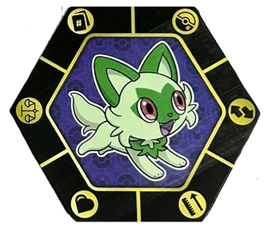 Sprigatito : MCDONALDS 2023 - Purple Flip Coin | Lockett Labs UK